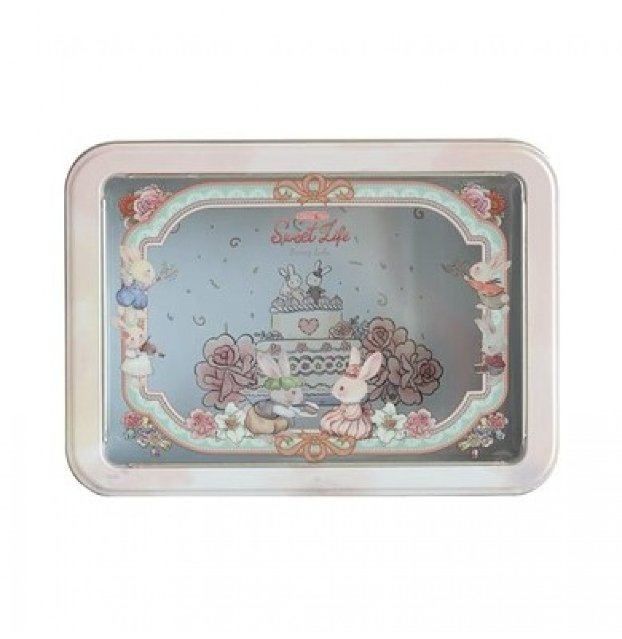Transparent Cover Tin Pink